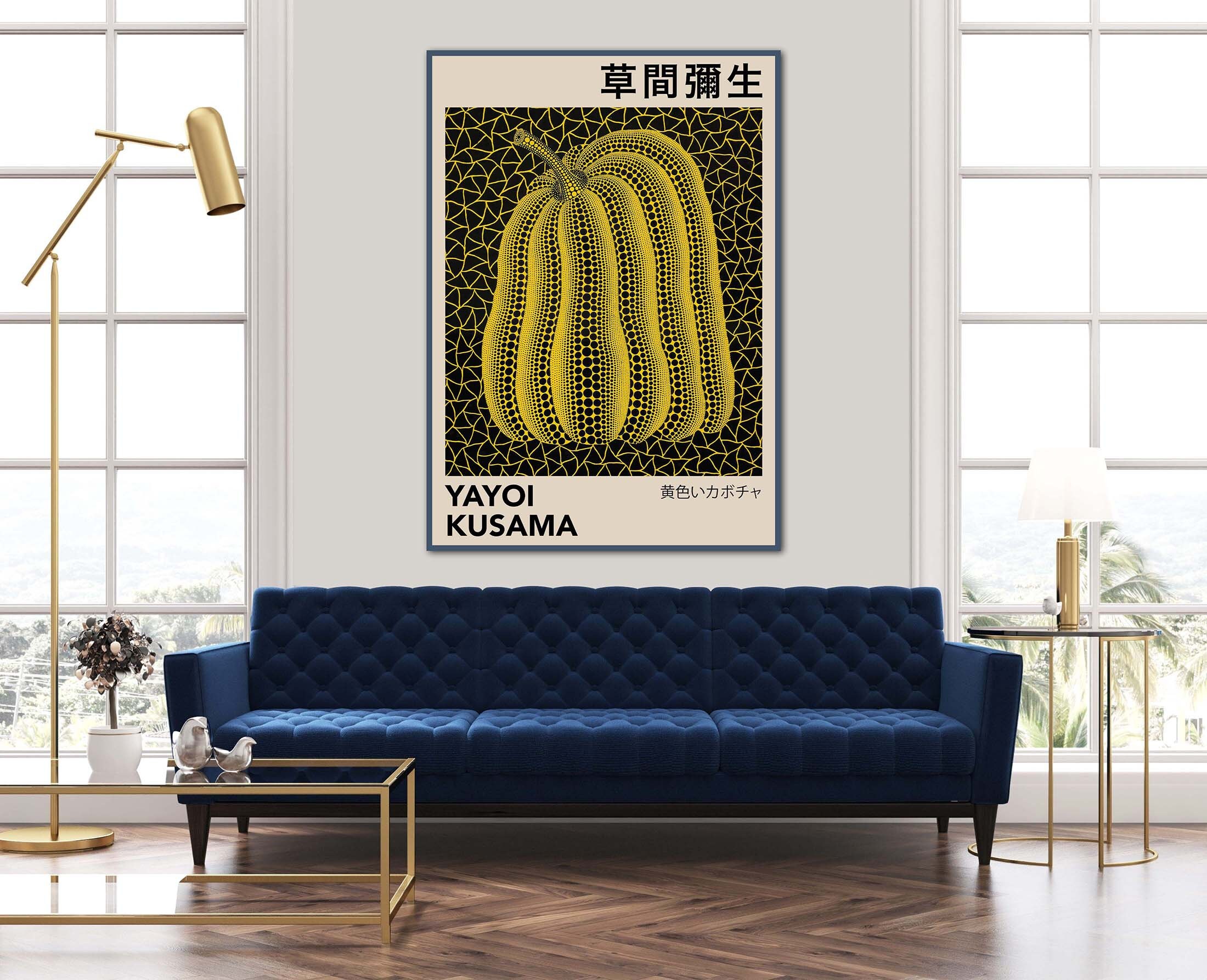 Yayoi Kusama Poster Yellow Pumpkin Japanese Art Printable | Etsy