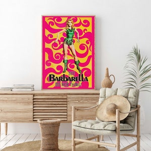 Barbarella Poster, Vintage Jane Fonda Cinema Poster, Downloadable Art ...