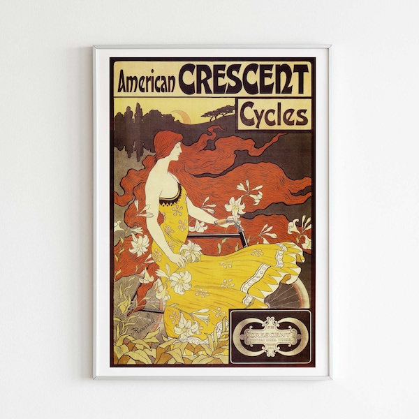Art Nouveau Poster - Etsy