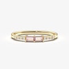 14k Solid Gold Pink Topaz Diamond Ring Womens Oval Engagement Ring ...