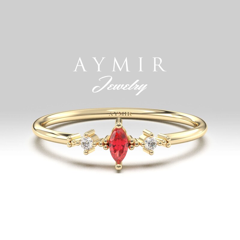 July Birthstone Ring - Etsy