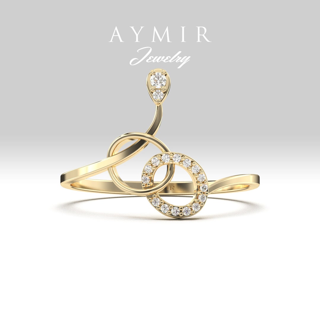 Minimalist Solid Gold Ring | Dainty Handmade Band - Etsy UK