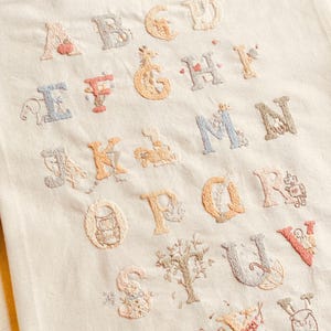Alphabet Sampler, Embroidery Kit, Nursery - Etsy