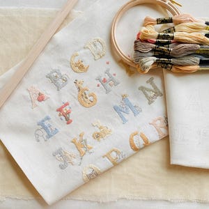 Alphabet Sampler, Embroidery Kit, Nursery - Etsy