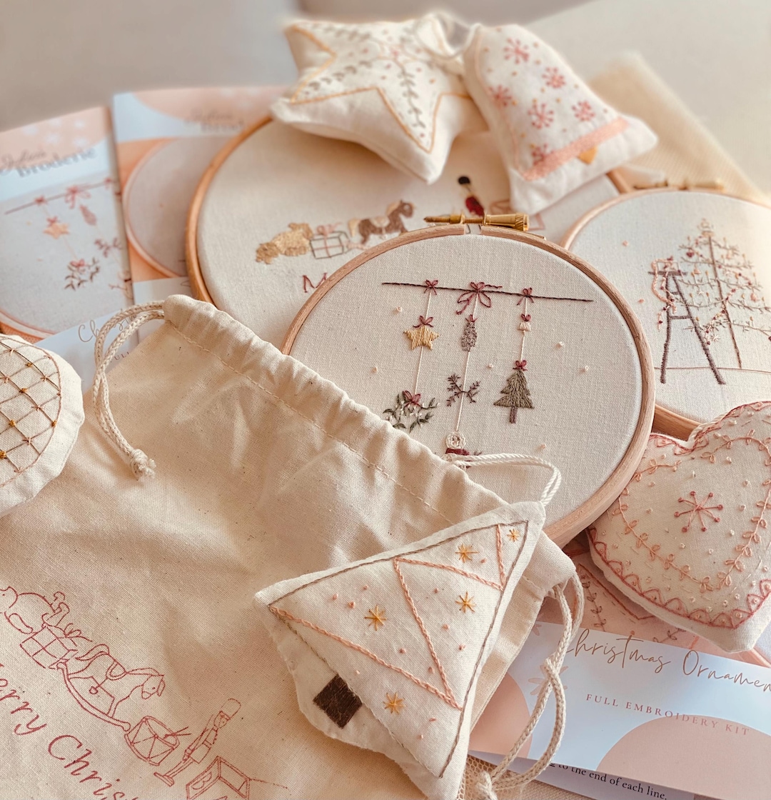 Christmas Bag of Embroideries - Etsy Canada