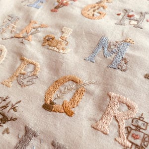 Alphabet Sampler, Embroidery Kit, Nursery - Etsy