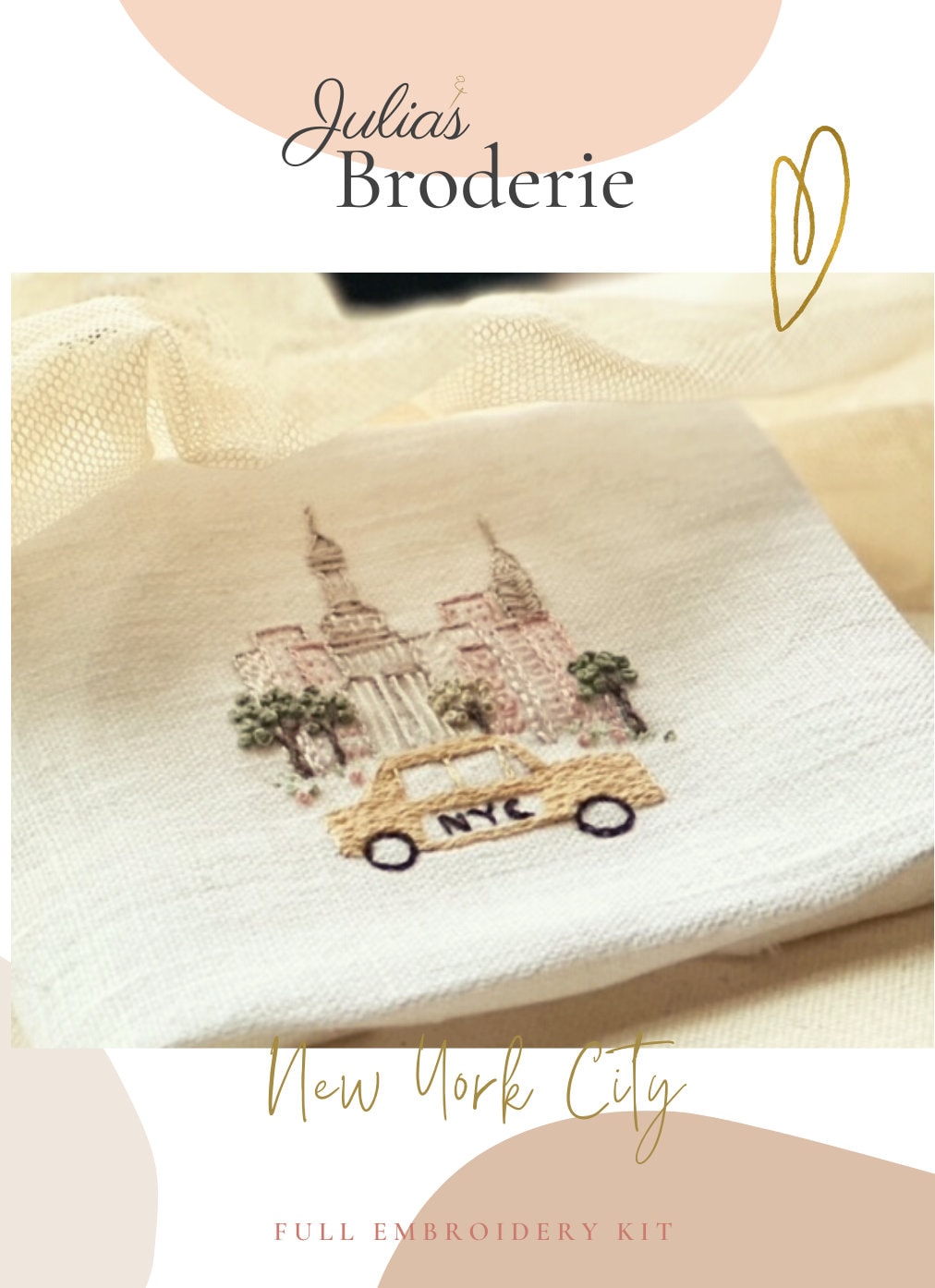 New York City Embroidery Kit — Julias Broderie