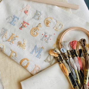 Alphabet Sampler, Embroidery Kit, Nursery - Etsy