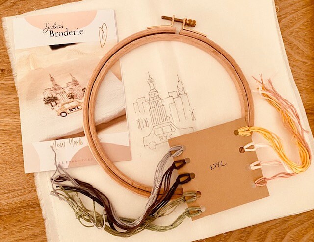 Upper West Side Embroidery Kit — Julias Broderie