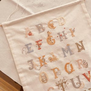 Alphabet Sampler, Embroidery Kit, Nursery - Etsy