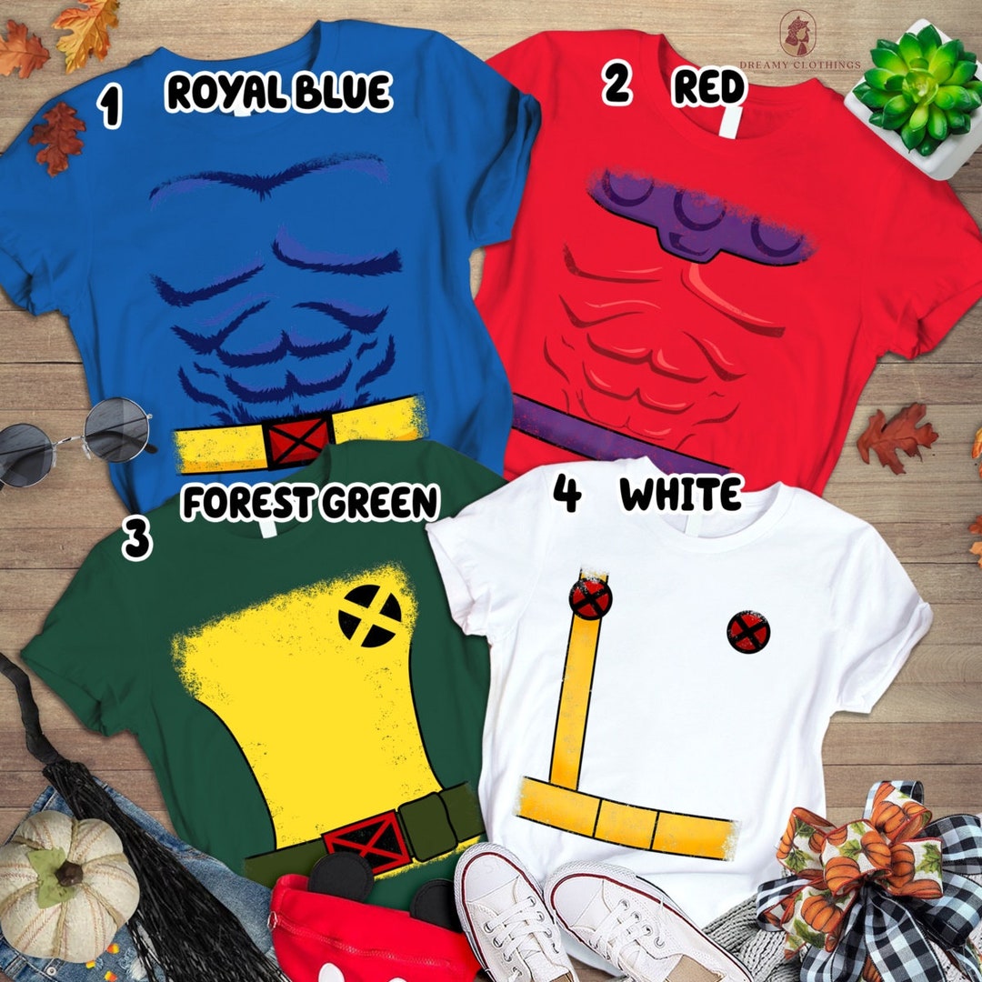 Halloween Superhero Shirt X-men Costume Shirt Movie Fan - Etsy