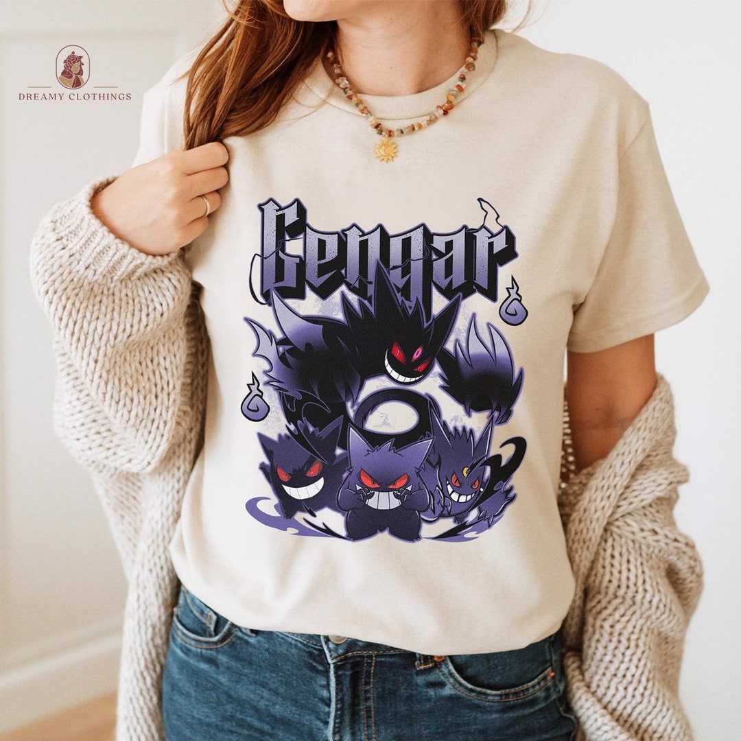 PKM Gengar Birthday Shirt Vintage Gengar Sweatshirt Gengar Birthday ...