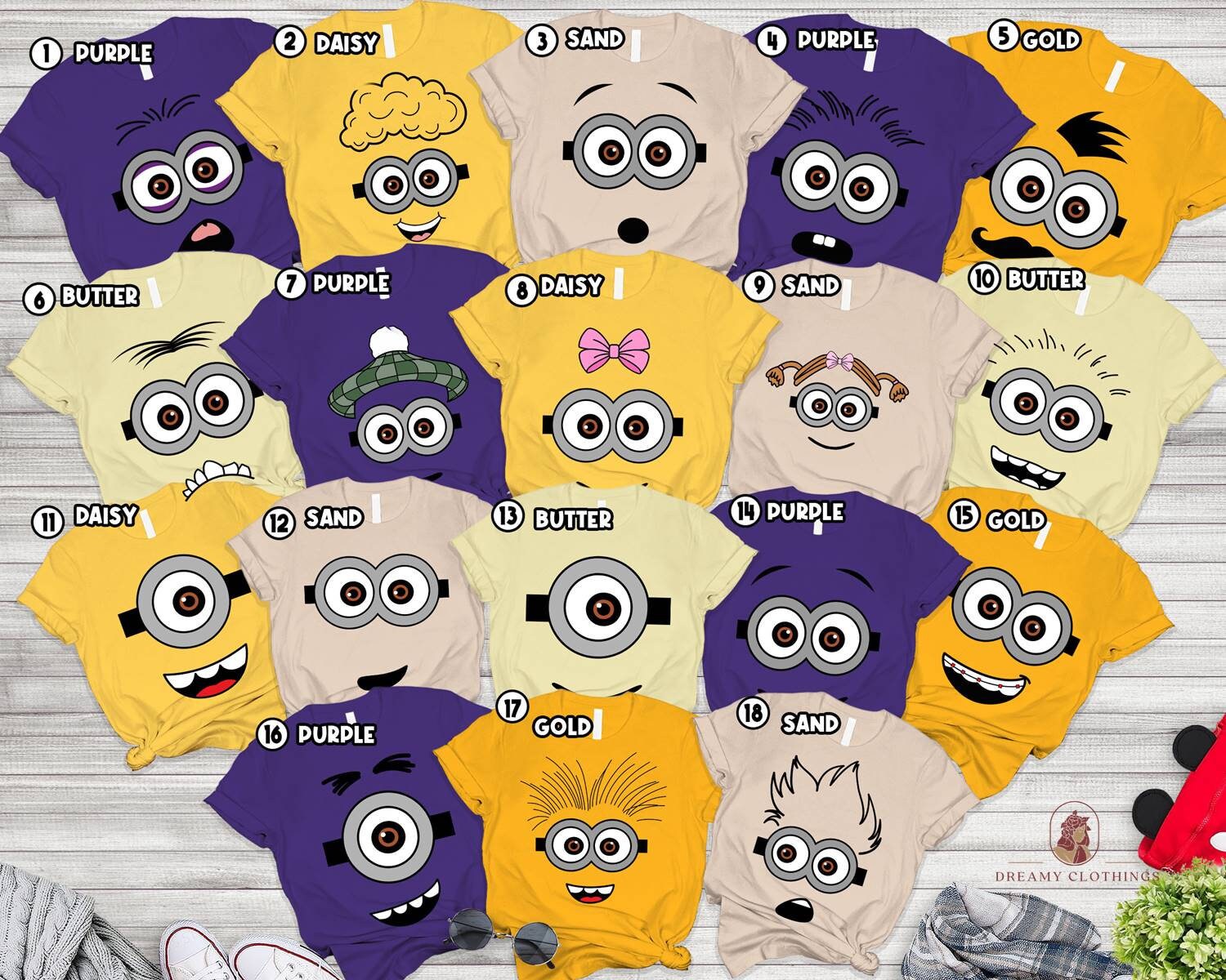 Despicable Me Adult Collared Shirts