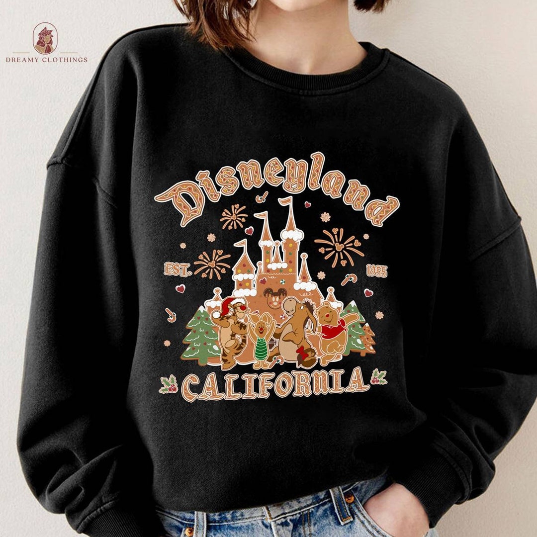 Winnie the Pooh Christmas Castle Sweatshirt the Most - Etsy