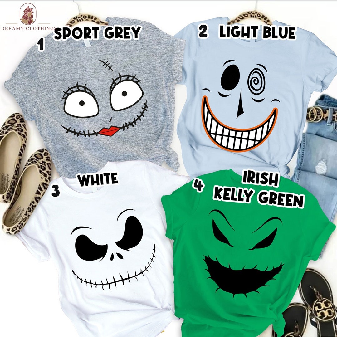 Jack and Sally Shirt Nightmare Before Christmas Halloween Costume Shirt ...