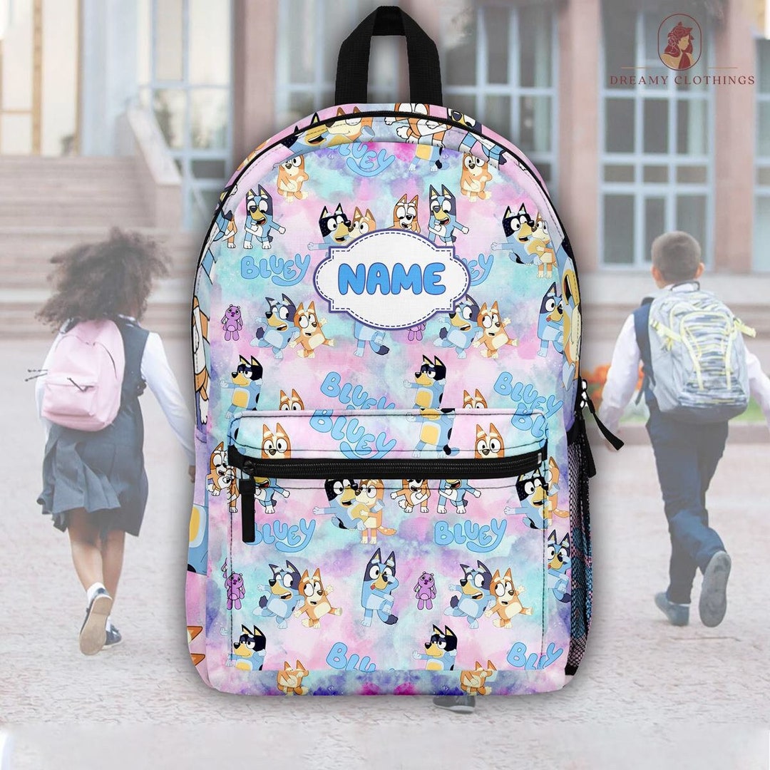 Bluey and Bingo Backpack, Bluey Family Backpack, Bluey Heeler School ...