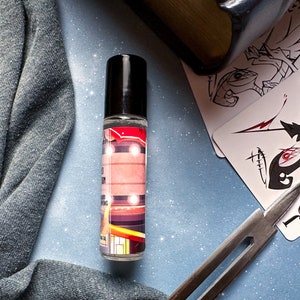 Lute Hazbin Hotel "earned Damnation" Perfume Oil Roller Ball - Etsy