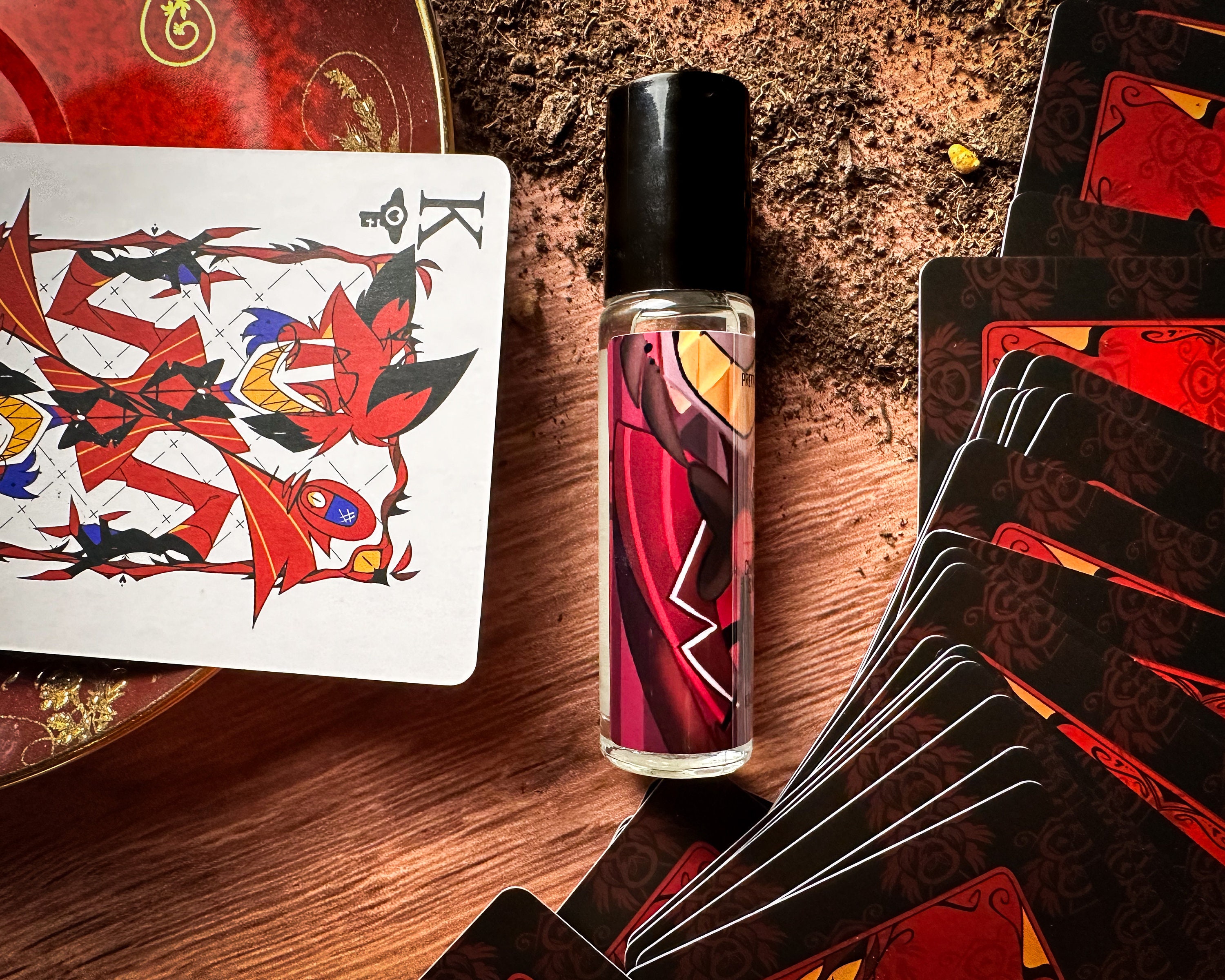 Alastor Hazbin Hotel "radio Demon" Perfume Oil Roller Ball - Etsy