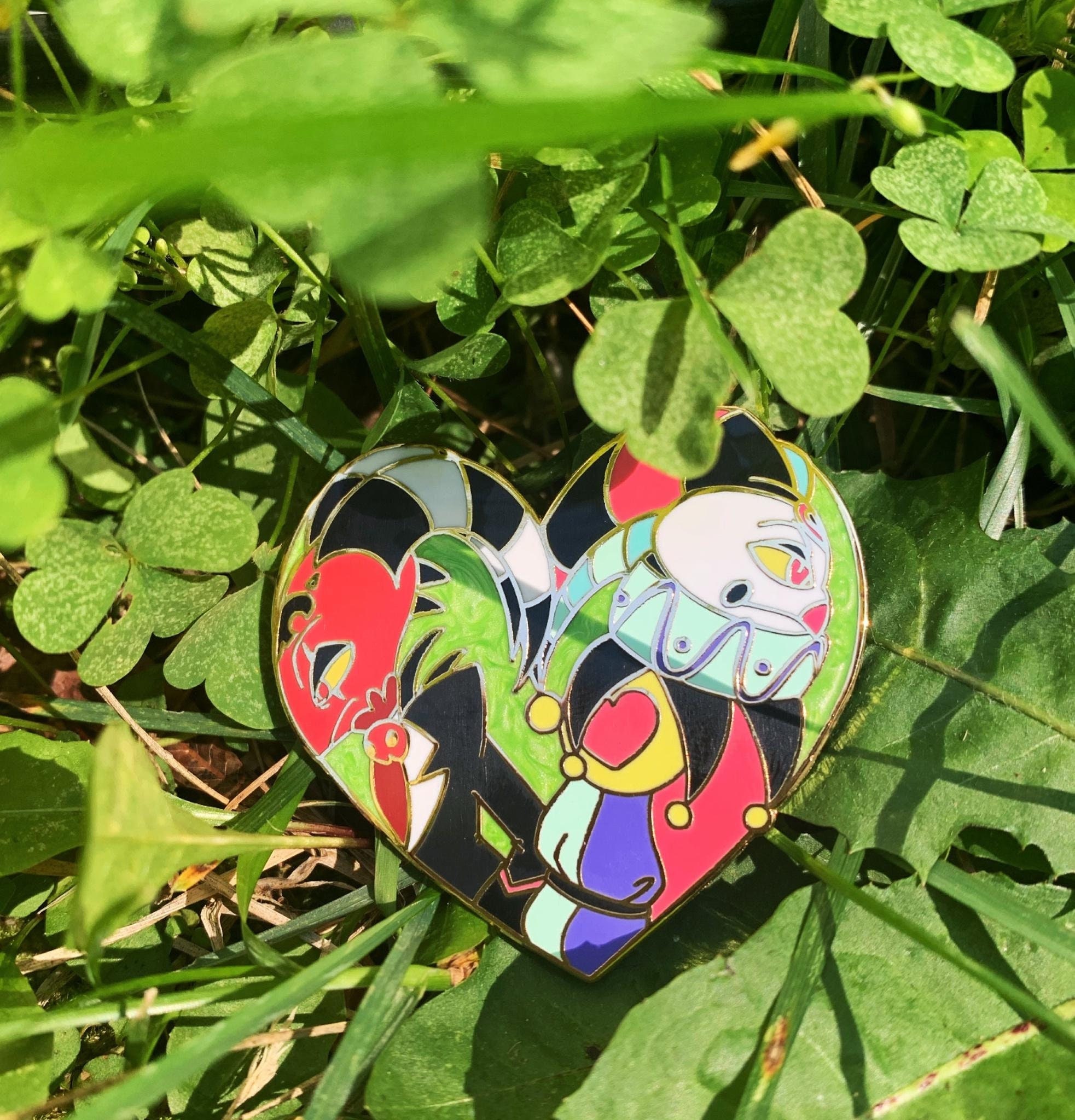 Sad Bois Blitzo X Fizzarolli Heart Shaped Enamel Pin - Etsy UK