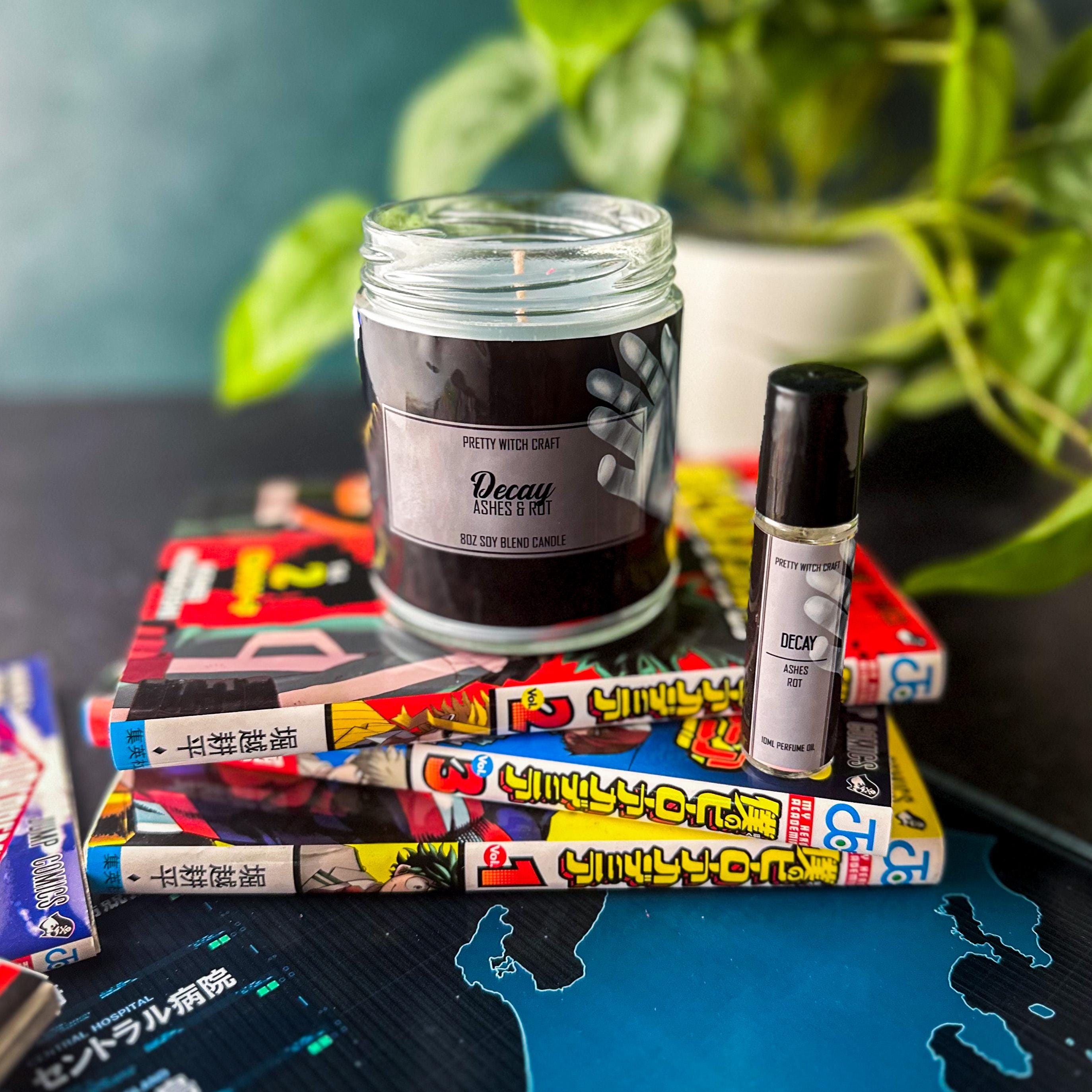 Decay Villain Hero Anime Inspired Candle - Dust, Decay, and Rot Scented ...