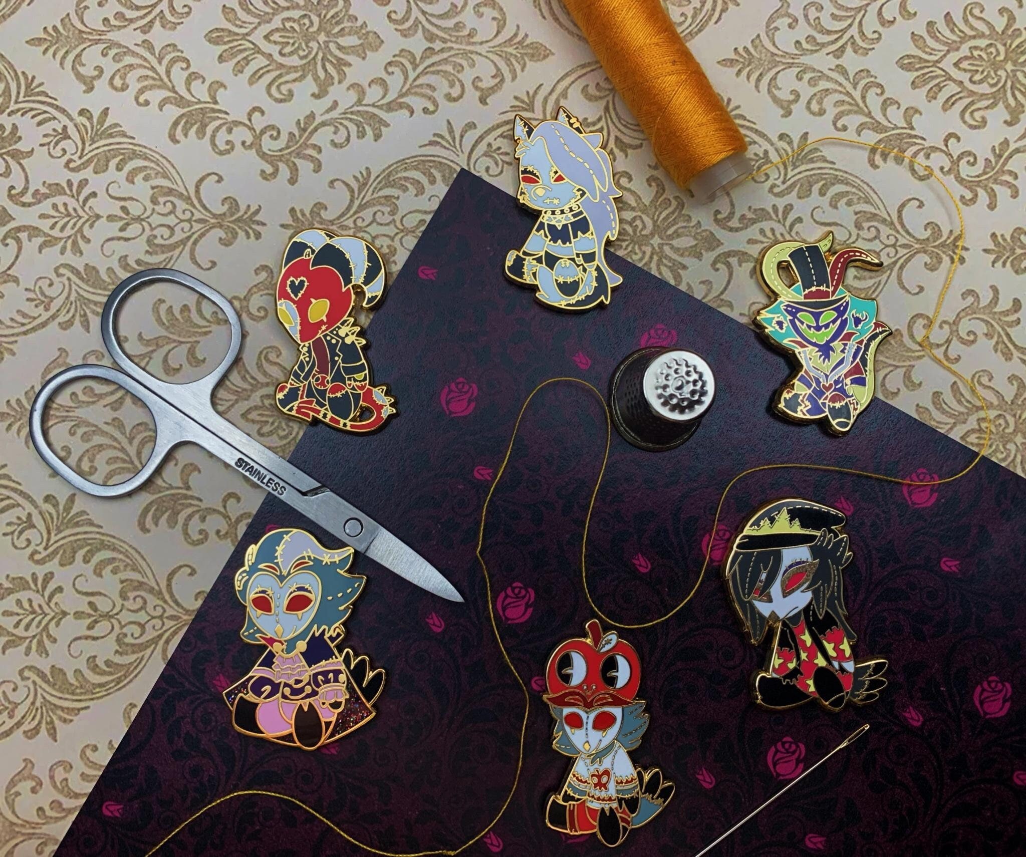 LAST CHANCE Helluva Boss Demon Doll Plushie Enamel Pins V2 LAST CHANCE Helluva Boss Demon Doll Plushie Enamel Pins V2