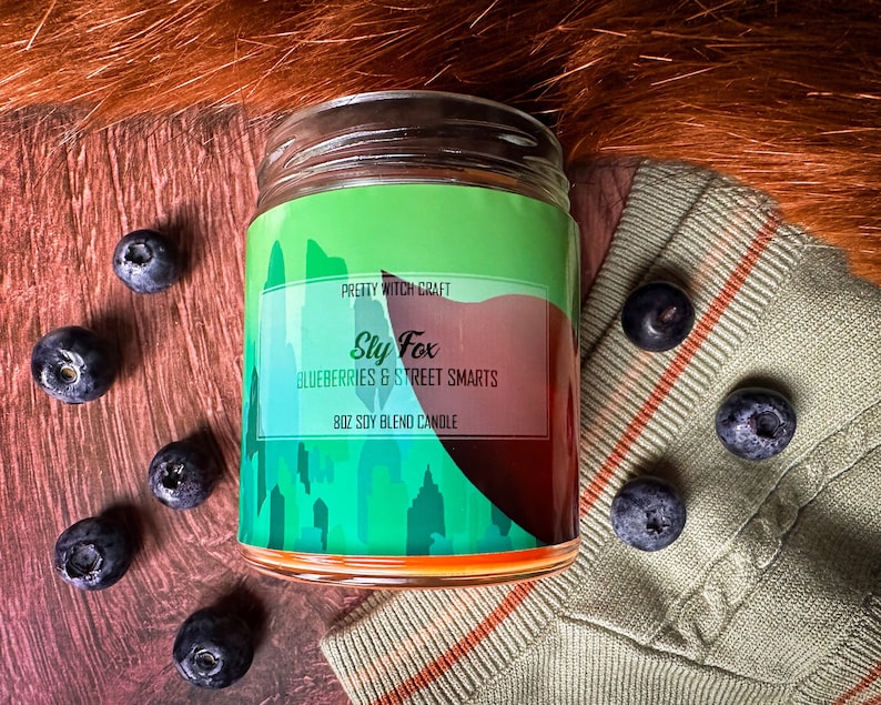 Sly Fox - Nick - Zootopia Inspired Soy Candle - Blueberry and Street ...