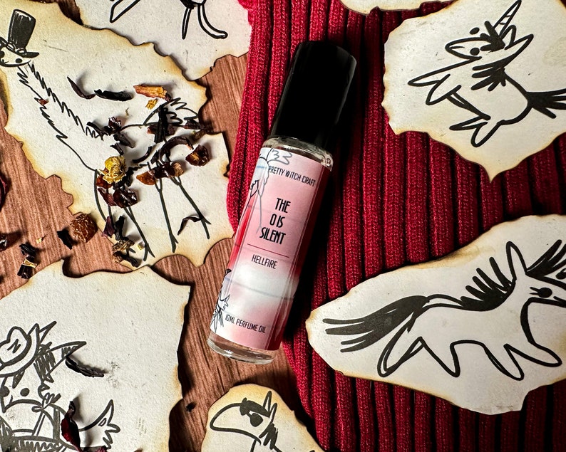 Blitzo Helluva Boss Fire and Resin Perfume Oil Roller Ball - Etsy