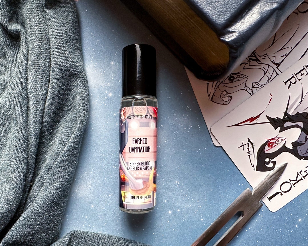 Lute Hazbin Hotel "earned Damnation" Perfume Oil Roller Ball - Etsy