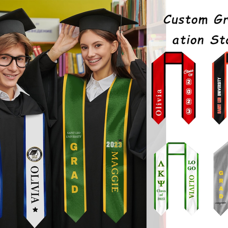 Custom Graduation Stole - Etsy