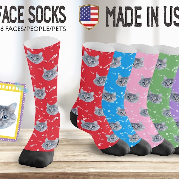 Custom Face Socks - Etsy