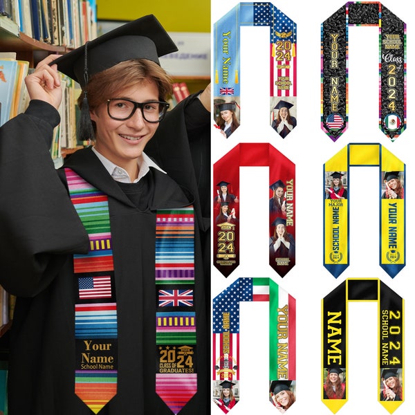 Custom Graduation Flag Sash - Etsy