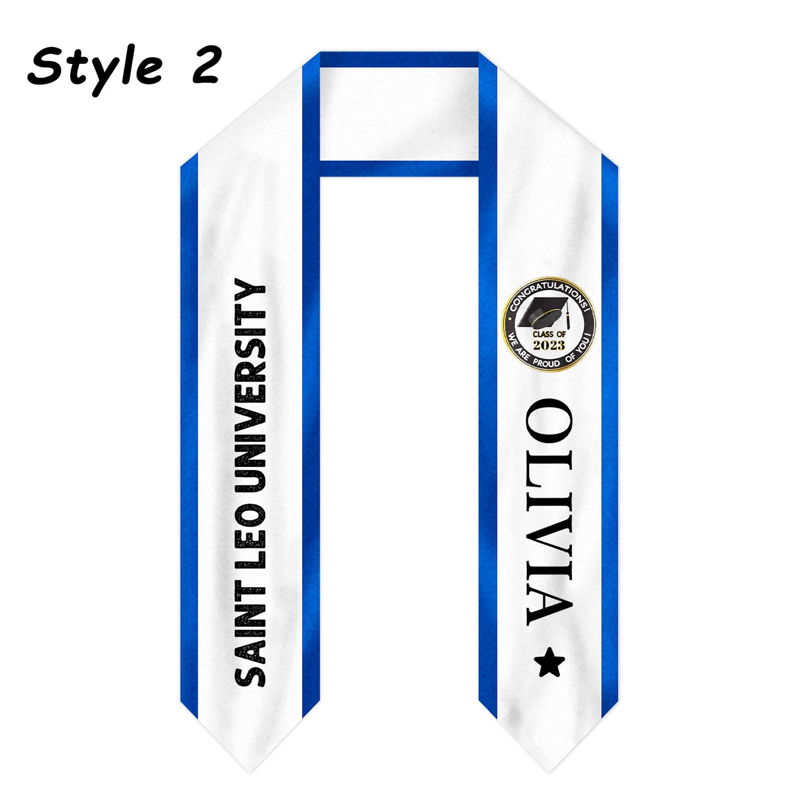 Custom Graduation Stoles/sashes Personalized Graduation Stole - Etsy