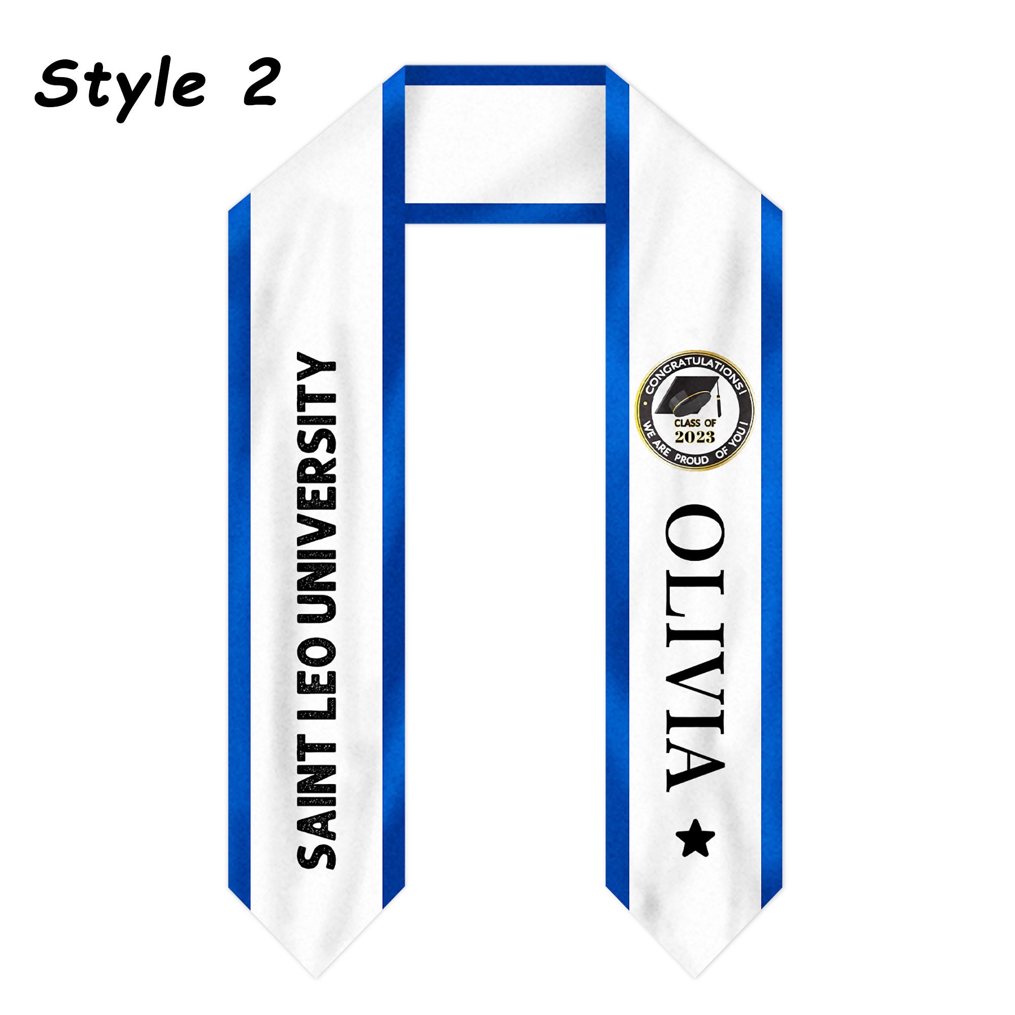 Custom Graduation Stoles/sashes Personalized Graduation Stole - Etsy