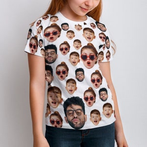 Custom Face T-shirts, Personalized Photo Shirt, Custom Face Family T ...