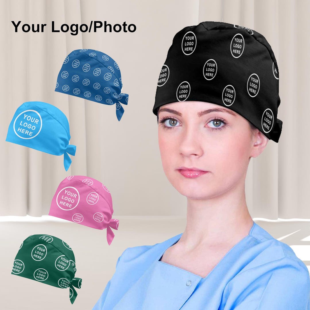 Personalized Logo Scrub Cap, Custom Surgical Cap, Nurse Gift - Etsy