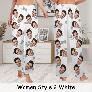 Custom Face Couple Pajama Pants Made in USA, Personalized Photo Pajama ...