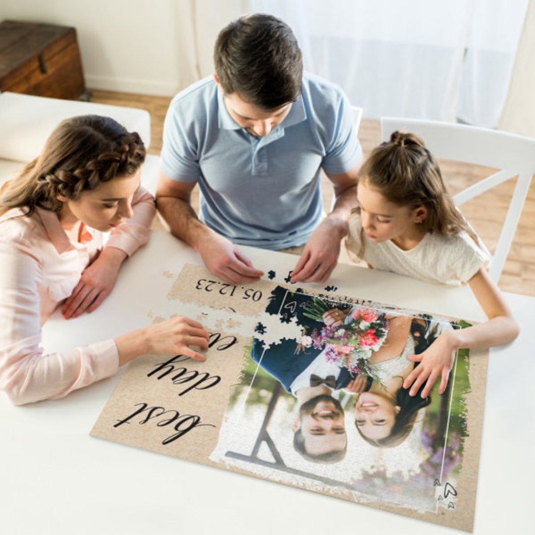 Custom Jigsaw Puzzle With Photo,personalized Puzzle With Date,custom ...