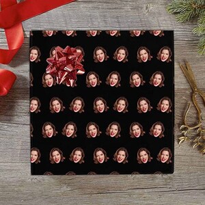 Personalized Wrapping Paper Made in USA, Custom Face Wrapping Paper ...