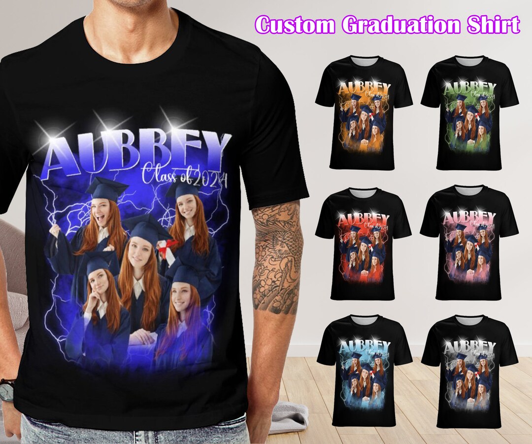 Custom Photo Graduation Shirt,personalized Photo Graduate Shirt for Man ...