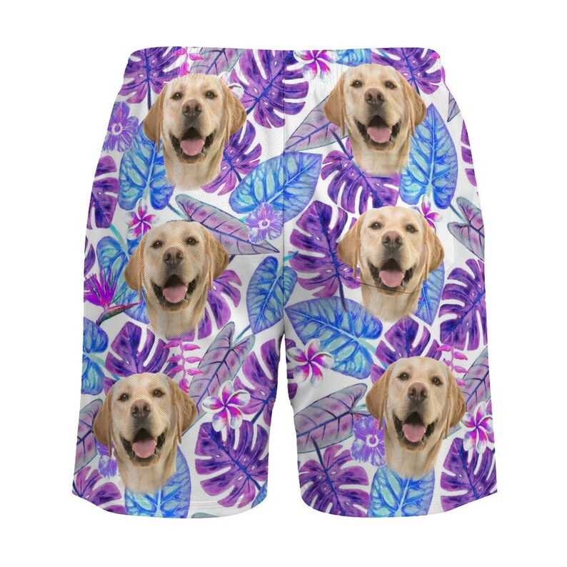 Custom Swim Shorts With Dog Face Personalized Pet Photo - Etsy