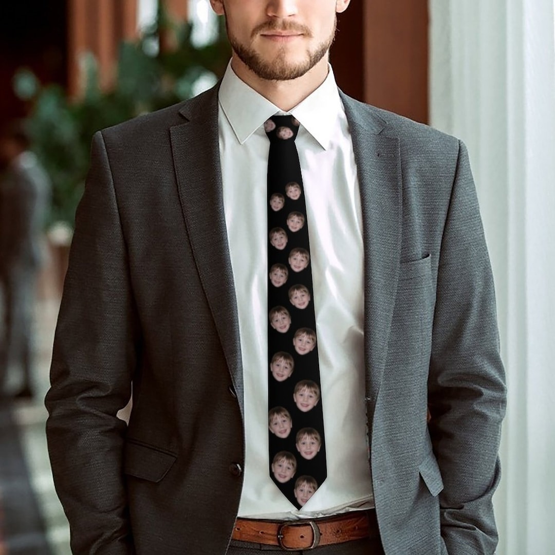 Custom Photo Necktie, Personalized Face Tie, Gift for Him - Etsy