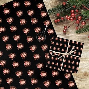 Personalized Wrapping Paper Made in USA, Custom Face Wrapping Paper ...