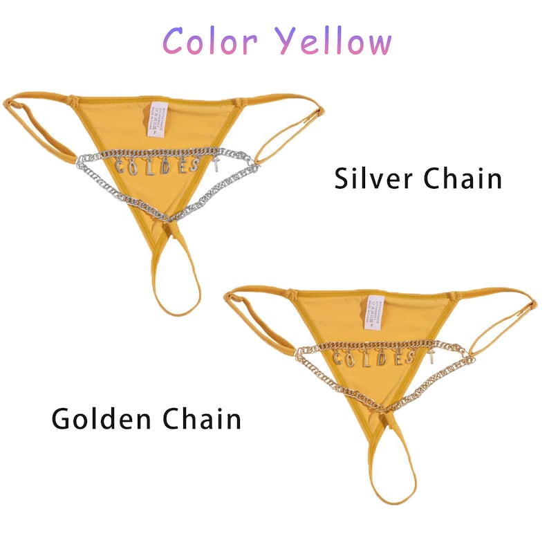 Custom Name Waist Chain Thong, Personalized Lingerie - Etsy