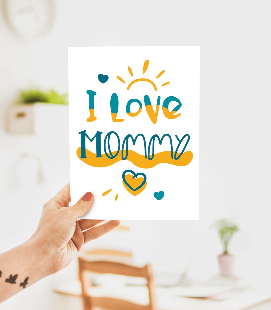 I Love Mommy Printable Wall Art, Mother's Day Wall Print, Love Mommy ...