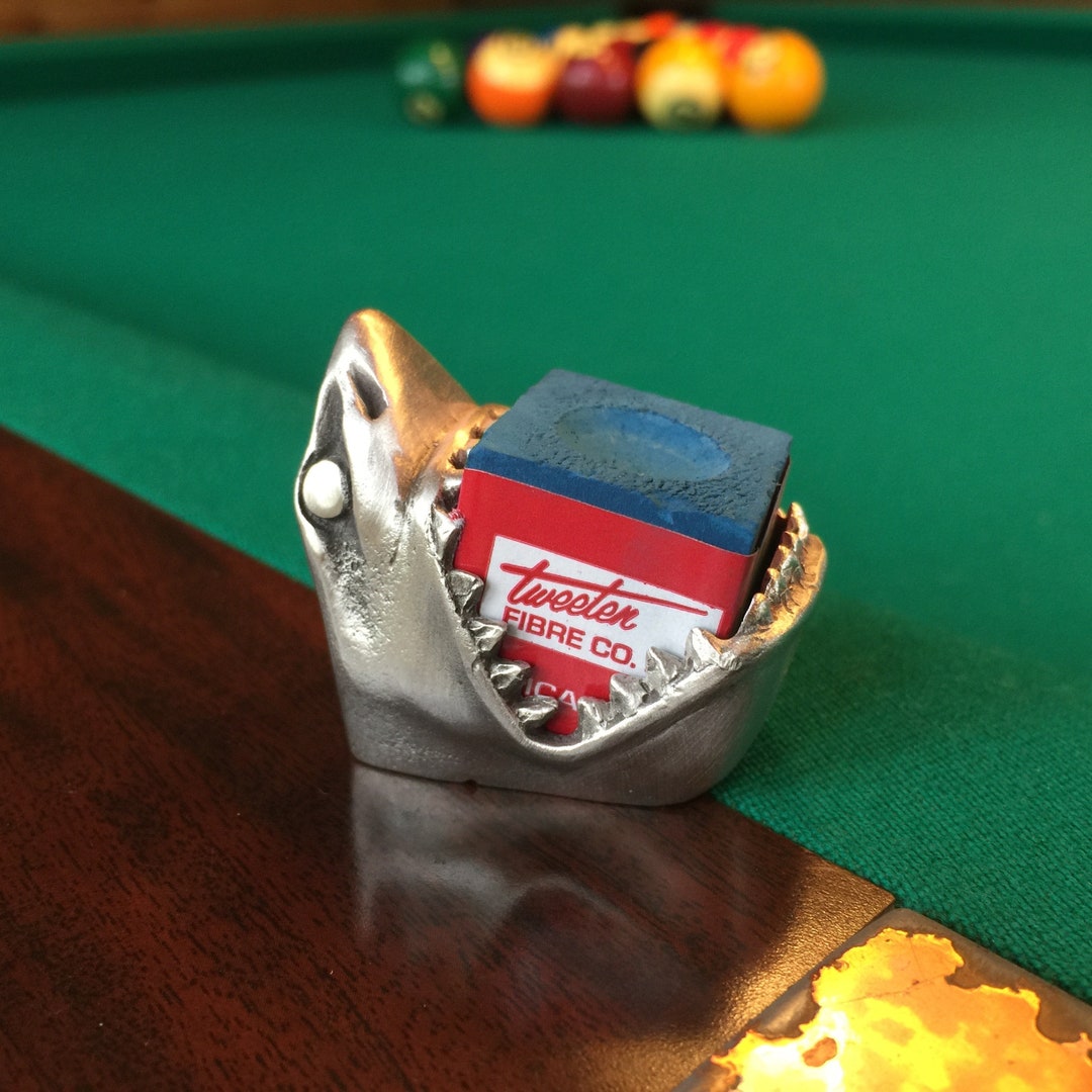 Cuedusters 3 CHALK STYLES Chalk Tub Chalk Dippin' Shark Pewter ...