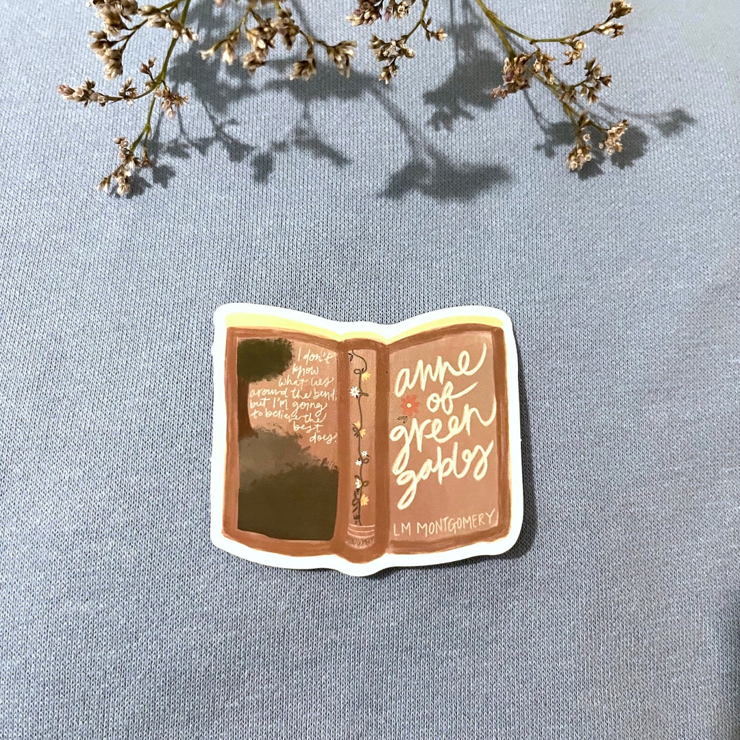 Anne of Green Gables Cute Sticker, Bookish, Book Stack, Books, Reader ...