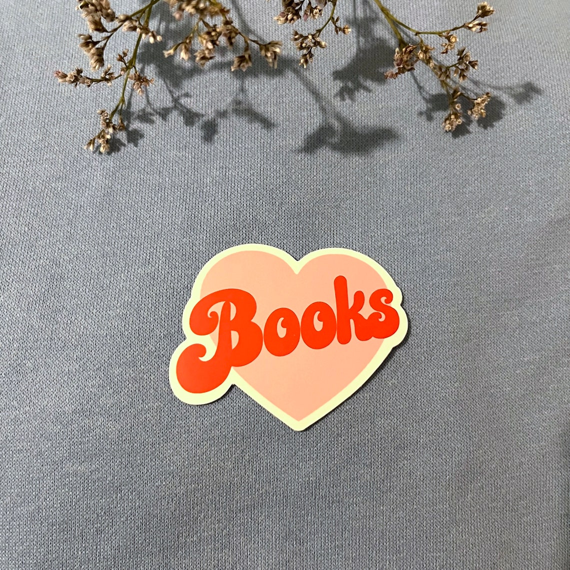 Reading in a Purple Heart Sticker Bookish Books Reader - Etsy