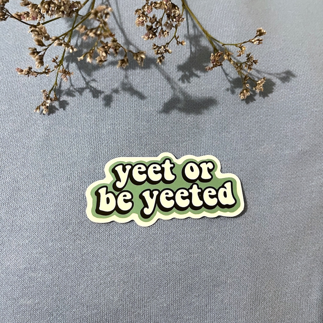 Yeet or Be Yeeted Sticker, Fun Sticker, Funny Sticker, Cute Gift ...