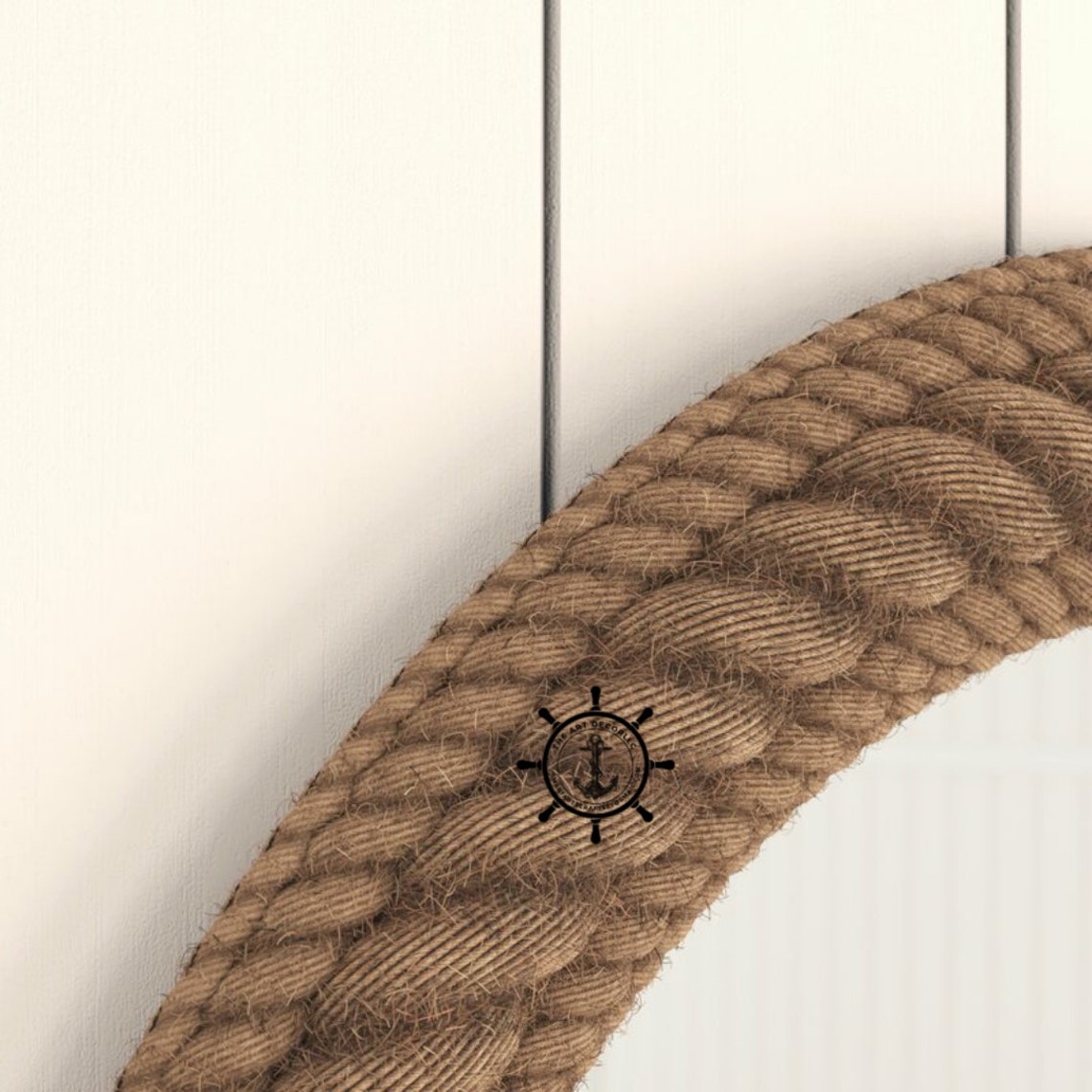 Nautical Coastal Oval Rope Mirror Home Decor Large Wall - Etsy