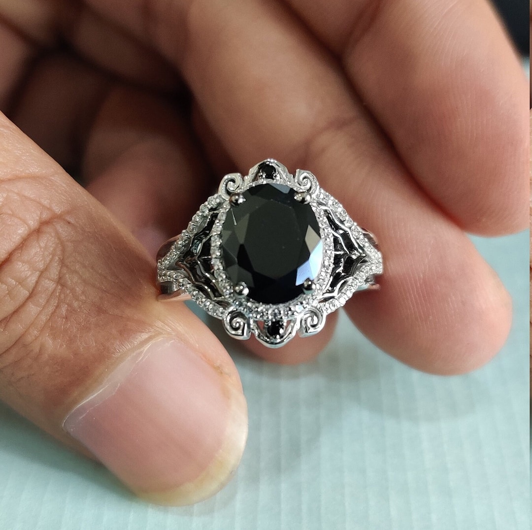 Disney Treasures Nightmare Before Christmas Ring* Black Onyx Ring* 1/5 ...